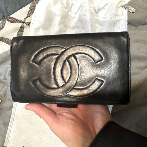 CHANEL | Bags | Chanel Lambskin Vintage Coco Mark Long Wallet | Poshmark